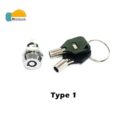 12mm Metal Key Switch with keys | Shopee Philippines