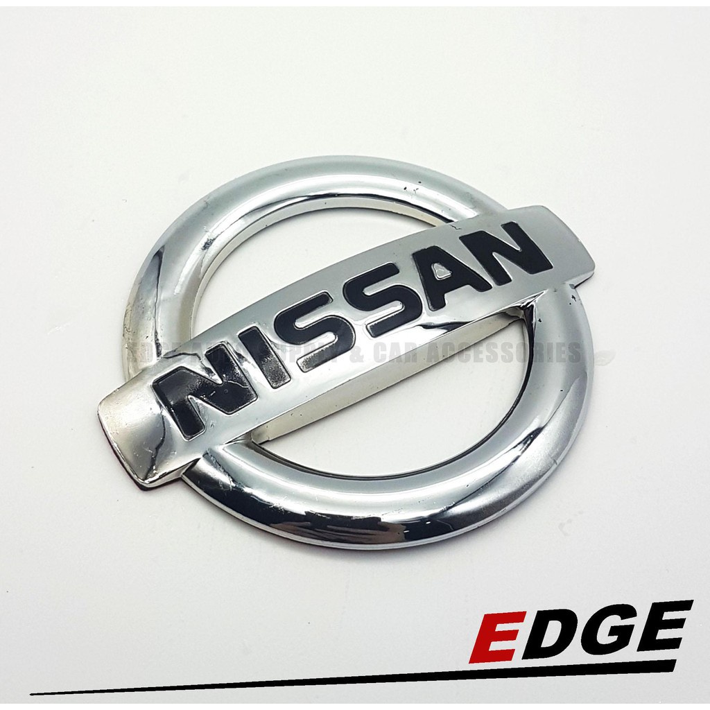 Emblem - Nissan Logo - Chrome // nismo adhesive ready sticker name ...