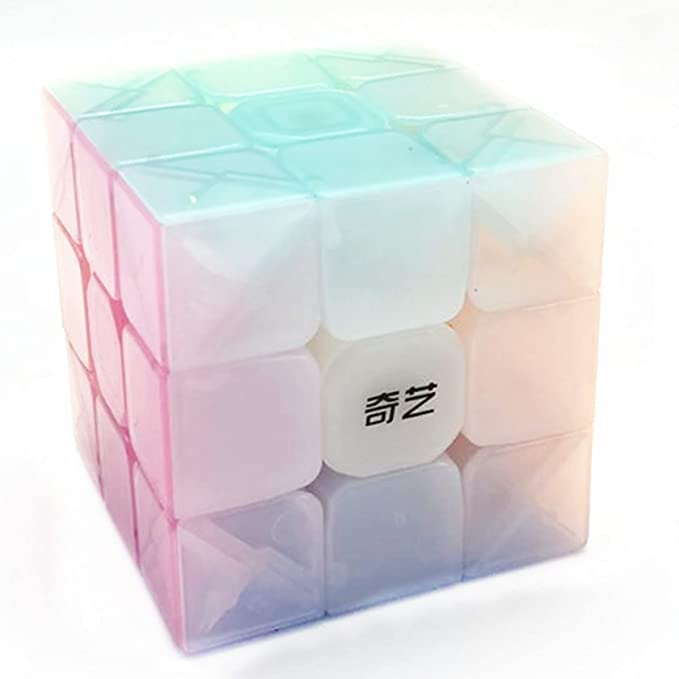 Qiyi Jelly Speed Cube 3x3 qy Warrior W Stickerless Puzzle Magic Cube ...