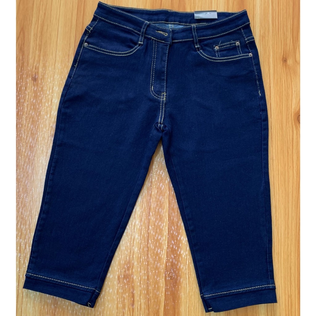 Eliza plus size Big size Classic Skinny pedal denim 5.0 | Shopee ...
