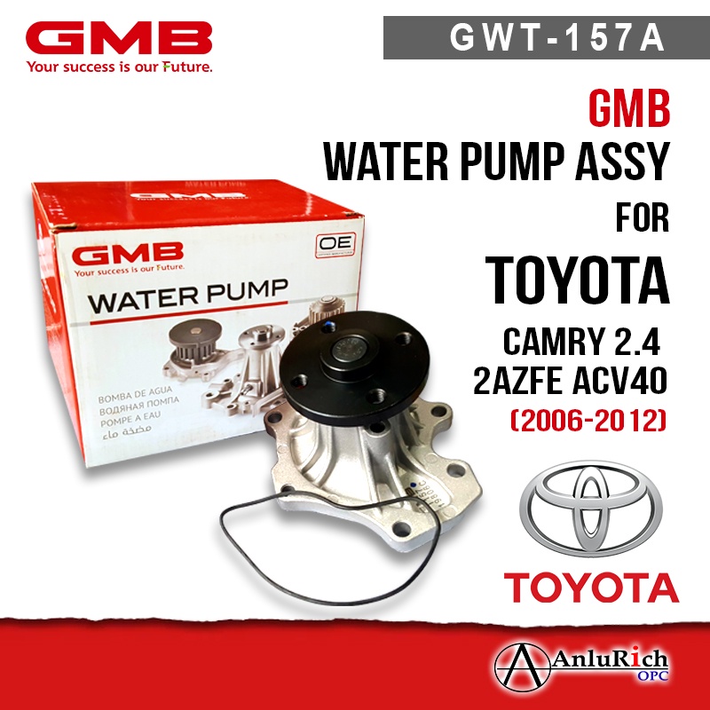 GMB WATER PUMP ASSY (GWT-157A) for TOYOTA CAMRY 2.4 2AZFE ACV40 (2006 ...