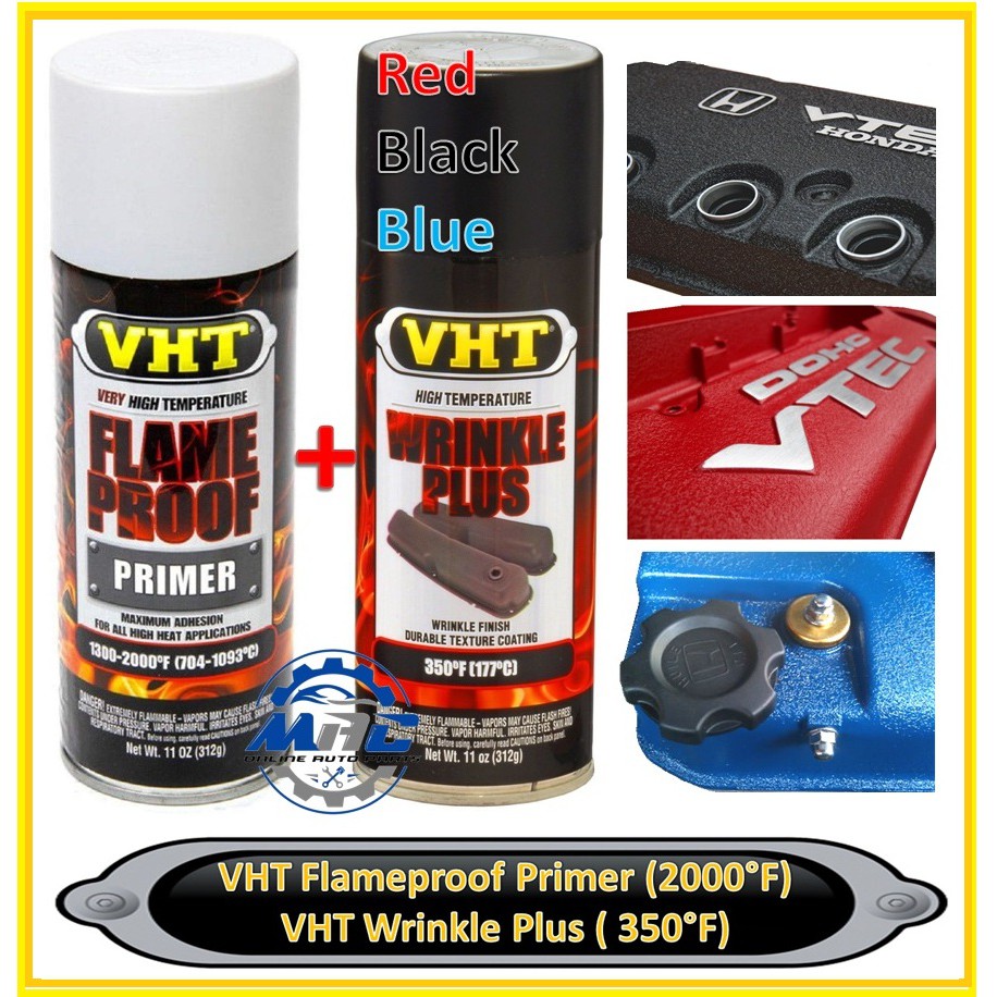 Vht Wrinkle plus and Vht Flame proof Flat White Primer | Shopee Philippines