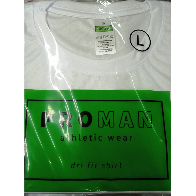 PROMAN Plain Drifit Short Sleeves Shirt - White, Black, Apricot - Small ...