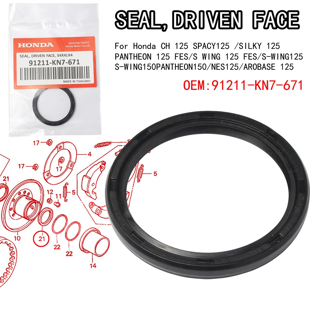 Kenada Racing Seal Driven Face Torque Drive Oil Seal Or Pcx 150 160 ...