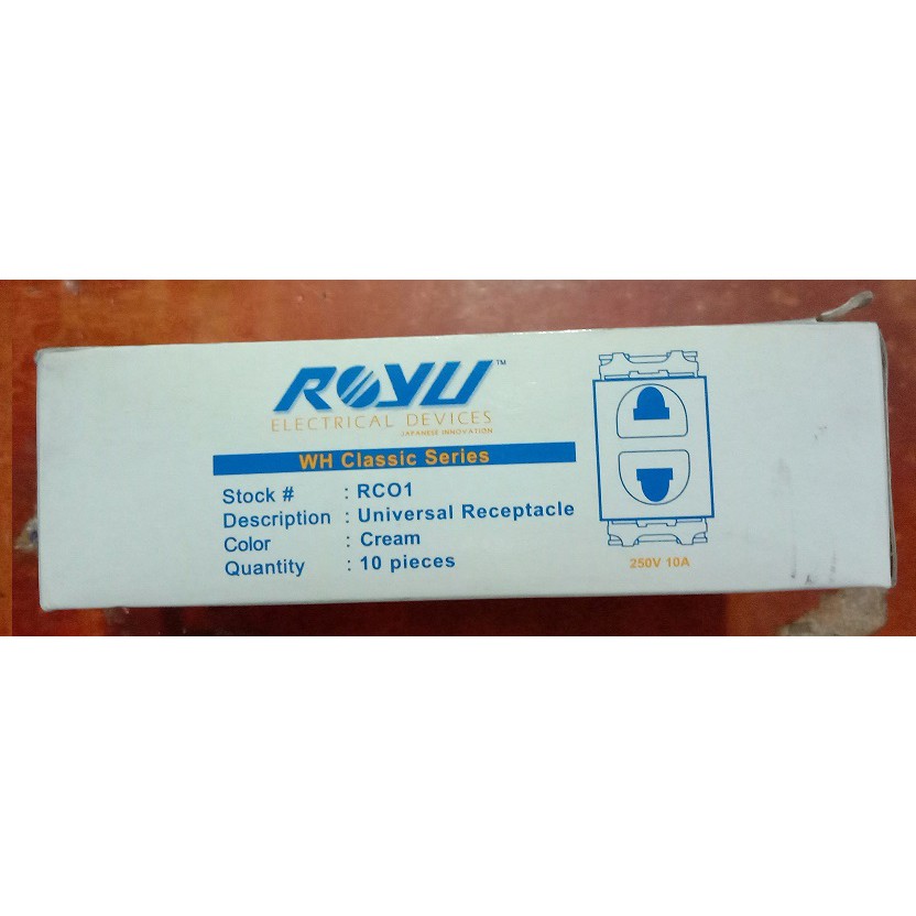 ROYU ( classic series ) PER BOX (10 PCS) 1 way switch / flat pin ...