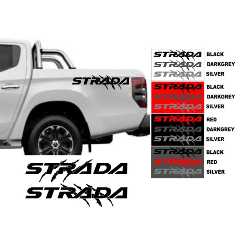 Mitsubishi Strada Monster Claw Sticker Design 2pcs with free TRITON ...