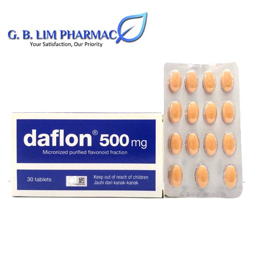 Daflon 500mg 30 TABLETS ONE OR 2 BOXES ( EXP: 30-06-2027 ) | Shopee ...