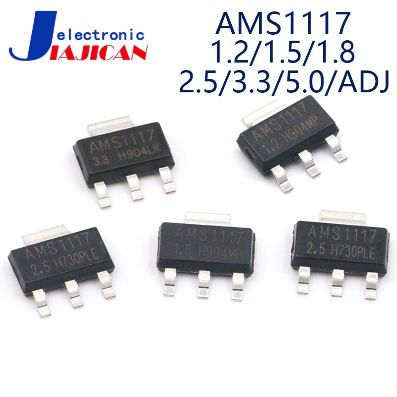 10PCS/LOT AMS1117 series AMS1117-3.3V Voltage Regulator Kit AMS1117-ADJ AMS1117-1.8V AMS1117-1 ...