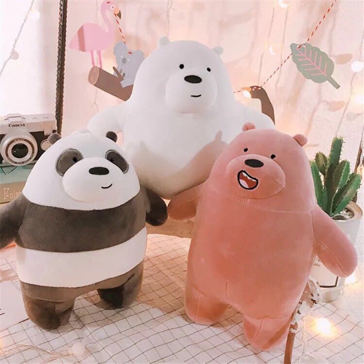 WE ARE BEARS Stuffed Toys Plush Soft Toys 8inch(22cm) we bare bear ...
