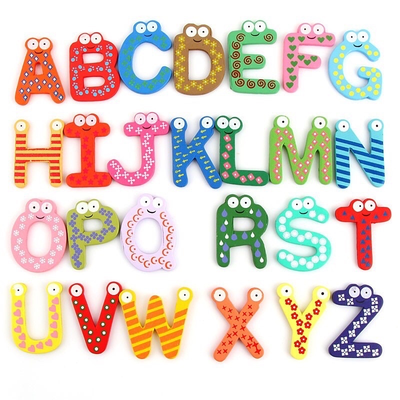 Big 26PCS MAGNETIC ALPHABETS / ABC MAGNETS / LETTER REFRIGERATOR MAGNET ...