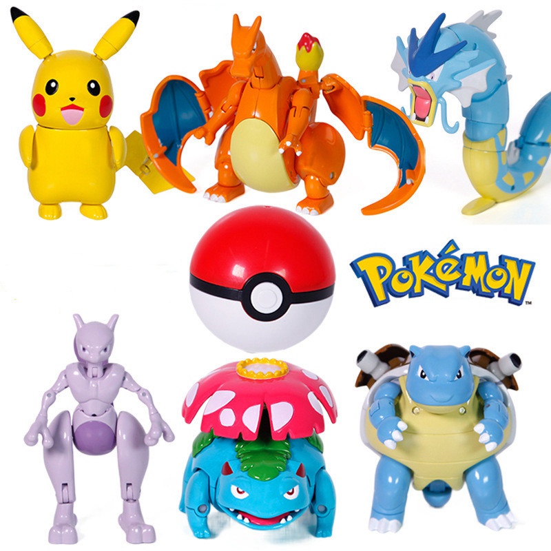 Pokémon Pikachu Deformed Egg Pokemon Ball Charizard Boy Robot New Toys ...