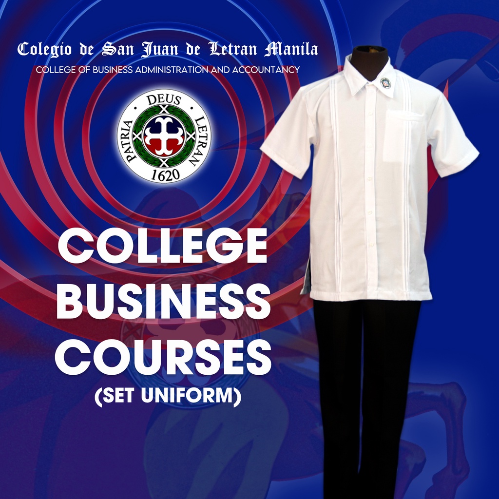 Letran Reg and Other College Business Mens White Barong and/or Black ...