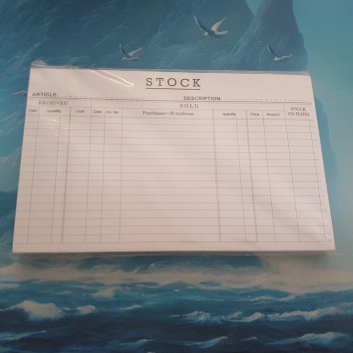 [FPS FairPriceSupplies] Stock Card (sold per pack of 100 sheets ...