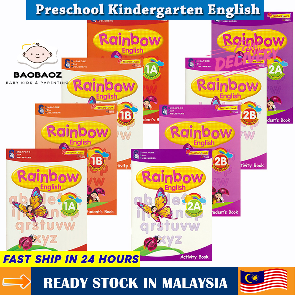 SAP Rainbow Preschool Kindergarten English K1 & K2 ( 8 Books Set ...