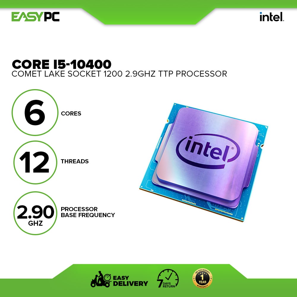 10th Generation Intel Core I5-10400 1200 2.9GHz CPU - No Box | Shopee ...