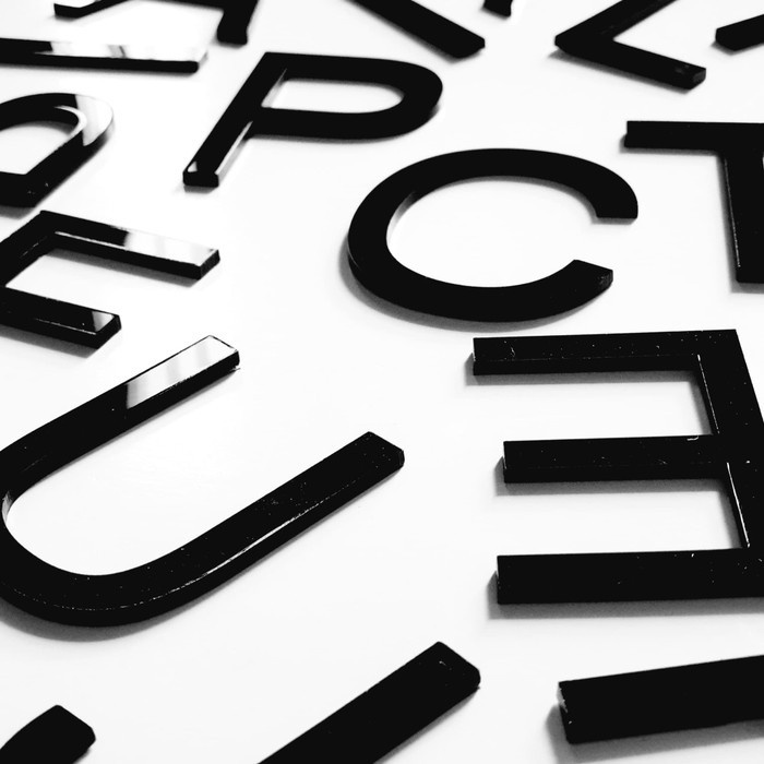 5cm acrylic embossed letters 3mm thick | Shopee Philippines