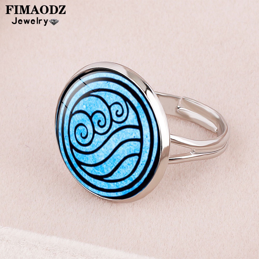 Avatar The Last Airbender Ring Air Nomad Fire And Water Tribe Symbol ...