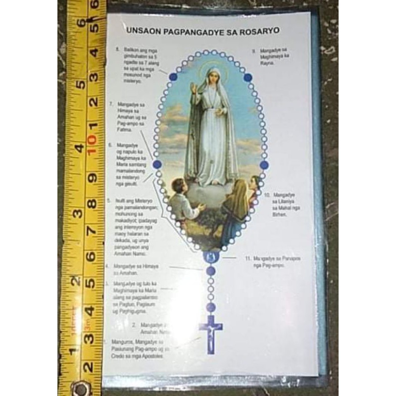 Rosary Guide Bisaya/ Cebuano, English, Unsaon pag Rosaryo Rosario ...