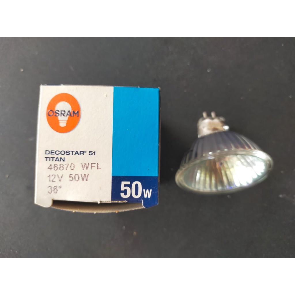 Osram DECOSTAR 51 TITAN 46870WFL 12V 50W GU5.3 Halogen Bulb | Shopee ...