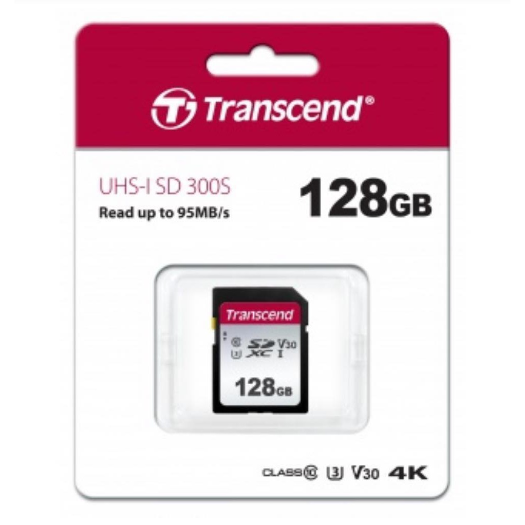 Transcend SD card 300S V30 4K class10 SDXC 16GB 32GB 64GB 128GB | Shopee Philippines