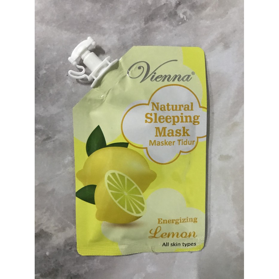 Vienna Natural Sleeping Face Mask Lemon 15ml Sachet (Sleeping Mask ...