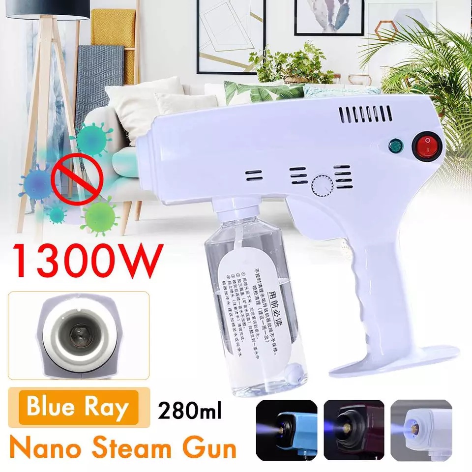 Blu-Ray Anion Nano Disinfectant Fog Machine Spray Disinfection Gun Blue ...