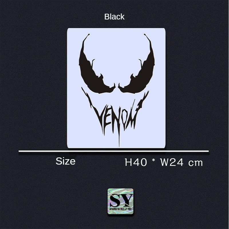 Venom Motorcycle Electric Car Sticker Personality Creative Body Door ...