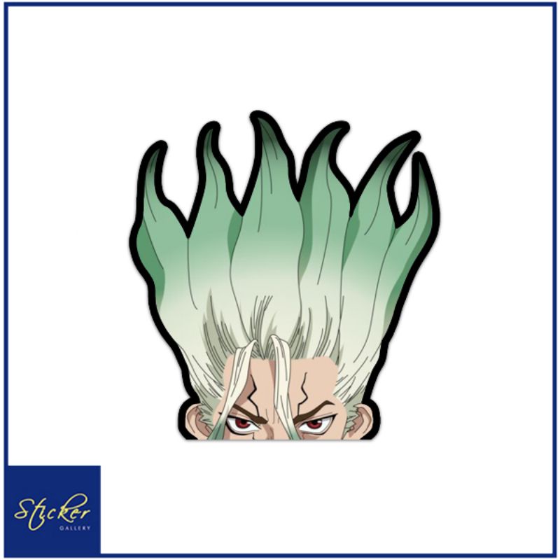 ZENKU ISHIGAMI DR. STONE ANIME PEEKER Waterproof Sticker for ...