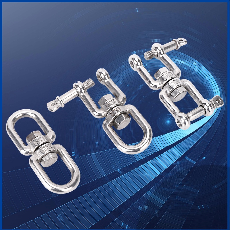 6mm-10mm Stainless Steel Double Head Rotating Ring Marine Hanging Chain ...