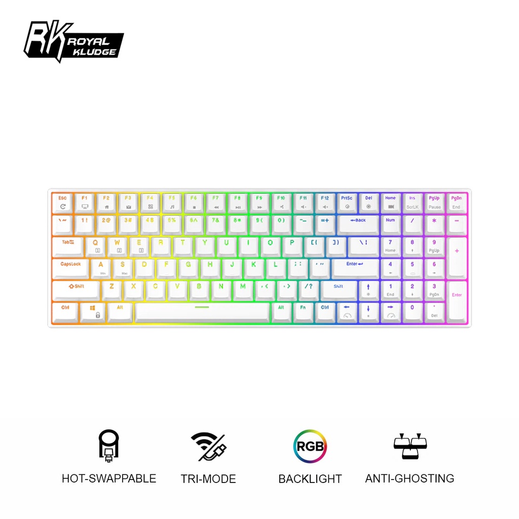 Royal Kludge RK71 | RK61 | RKG68 | RK100 Wireless Keyboard Hot ...