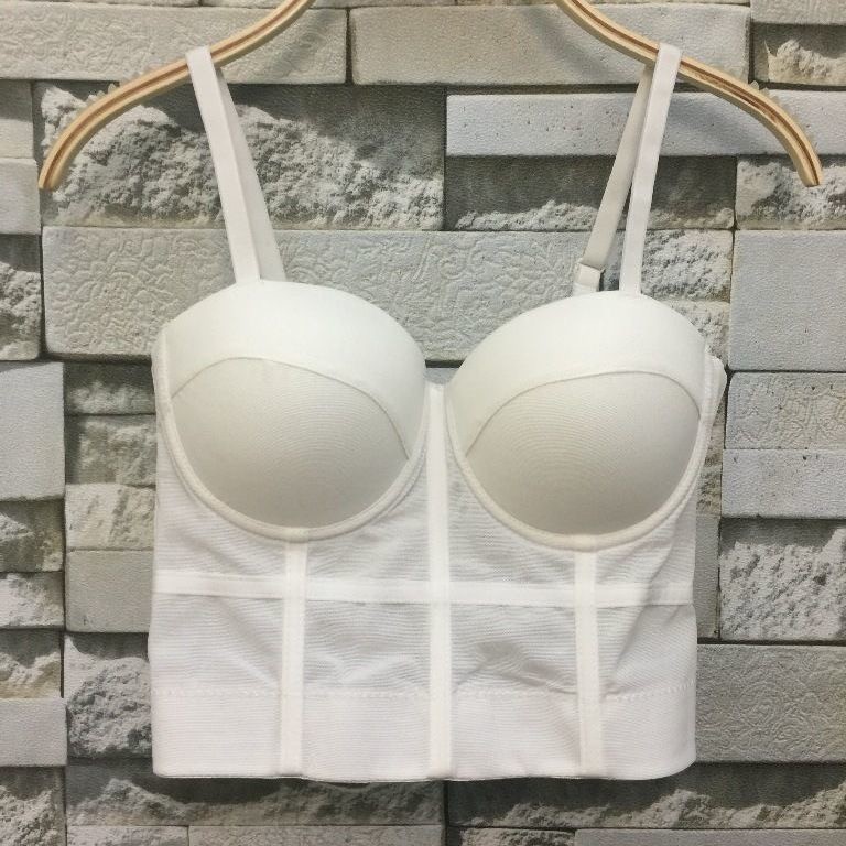 CLOUD4D-Fashion Mesh Push Up Bralet Women's Corset Bustier Bra Sexy ...