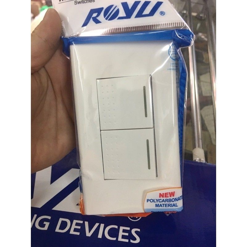royu wide series 1gang, 2gang switch w/reflector available! | Shopee ...