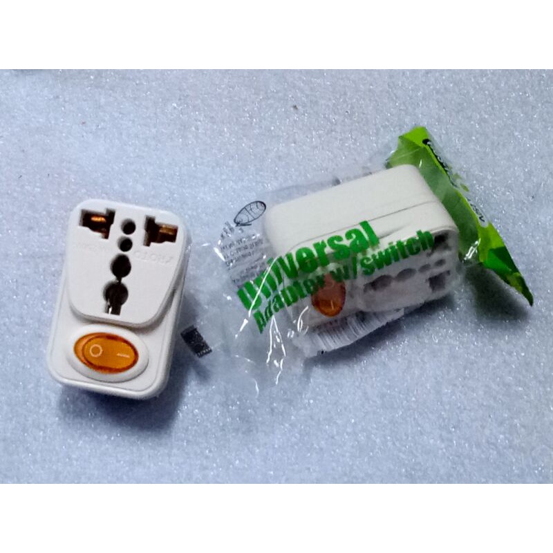 UNIVERSAL ADAPTER WITH SWITCH 10A/250V | Shopee Philippines
