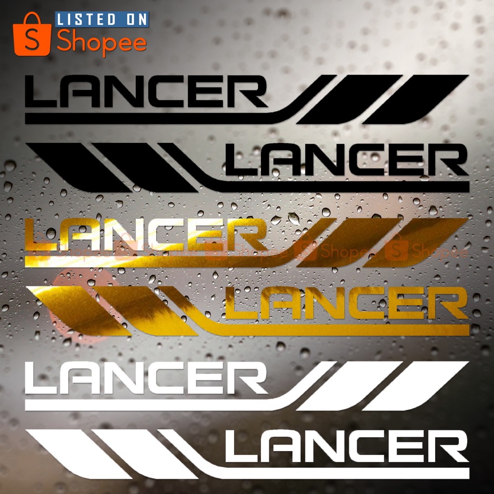 Stickers | 2x Mitsubishi Lancer Logo | Racing | Decals | Stripes ...