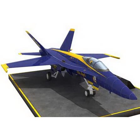 Diy Miniature Papercraft Boeing F/A-18 Blue Angels Airplane | Shopee ...