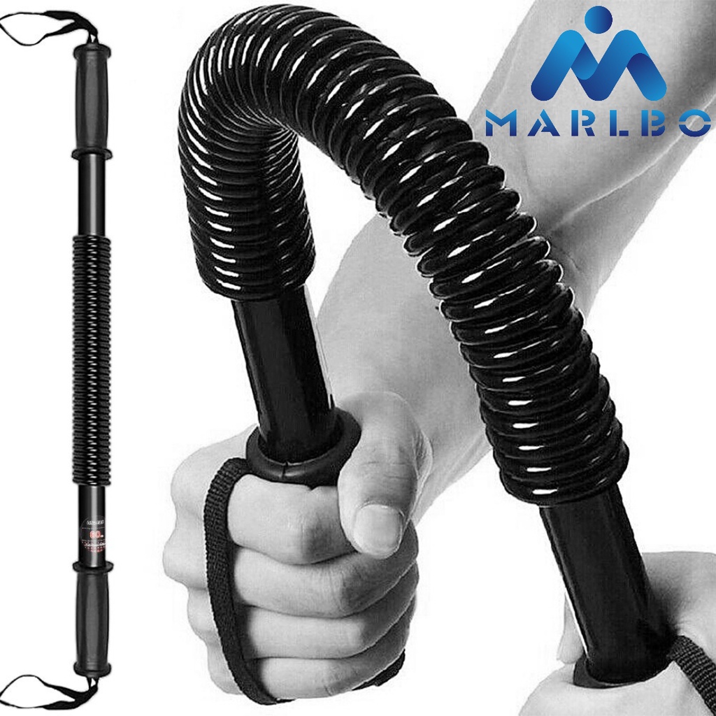 Power Twister Flexible Strength Chest Arm Rod Exerciser Hand Gripper ...