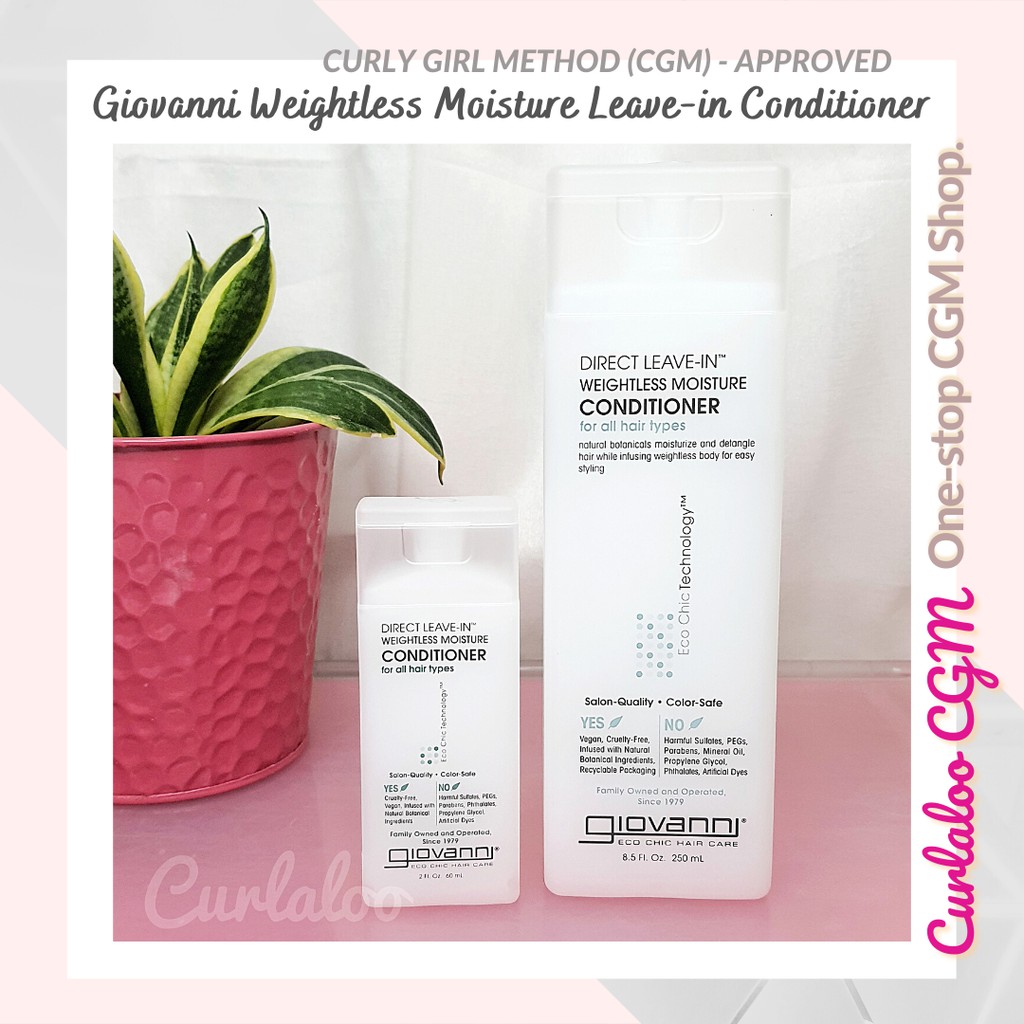 Curlaloo CGM Shop - Giovanni Direct Leave-in Moisture Conditioner 60mL ...