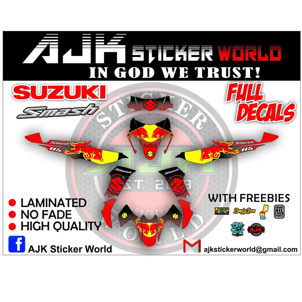 Suzuki Smash Full Decals | Shopee Philippines