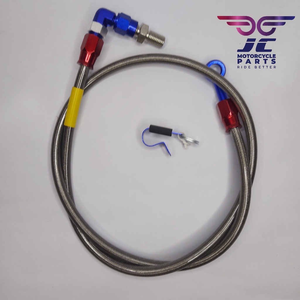 BRAIDED BRAKE HOSE FOR DISC TYPE BRAKE SYSTEMS HONDA DIO AND YAMAHA JOG ...