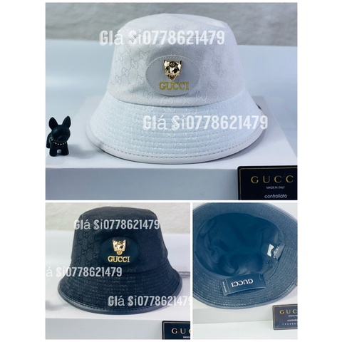 Bucket Gc rim hat - Korean desert round leather hat with stylish yellow ...