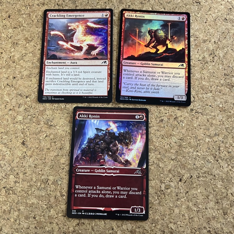 MTG AKKI RONIN (GOBLIN SAMURAI) KAMIGAWA NEON DYNASTY (RED) MAGIC THE ...