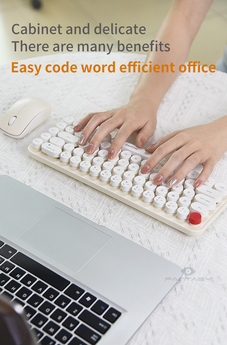 MOFII iMini Super Handy Wireless Keyboard and Mouse Combo Cute Mute ...