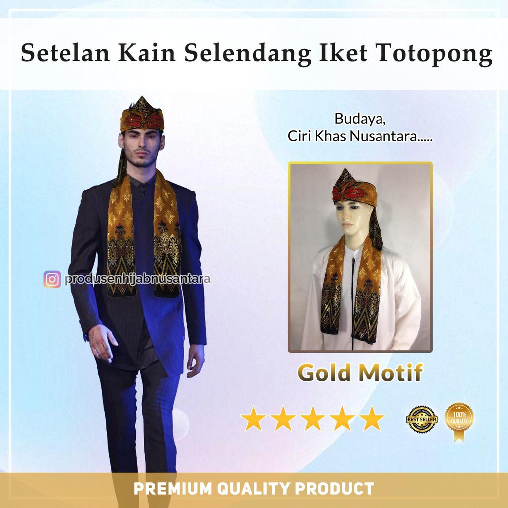 Traditional Cloth Suit With Scarf Culture, Velvet, Sundanese Java ...