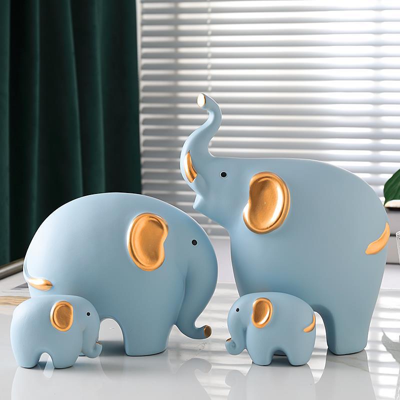 Elephant Decoration Home Decor Display Creative Modern Ceramic Baby ...