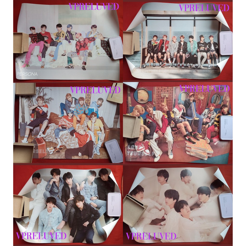 Original BTS Love Yourself Her Tear YNWA Persona Posters FOLDED pls ...