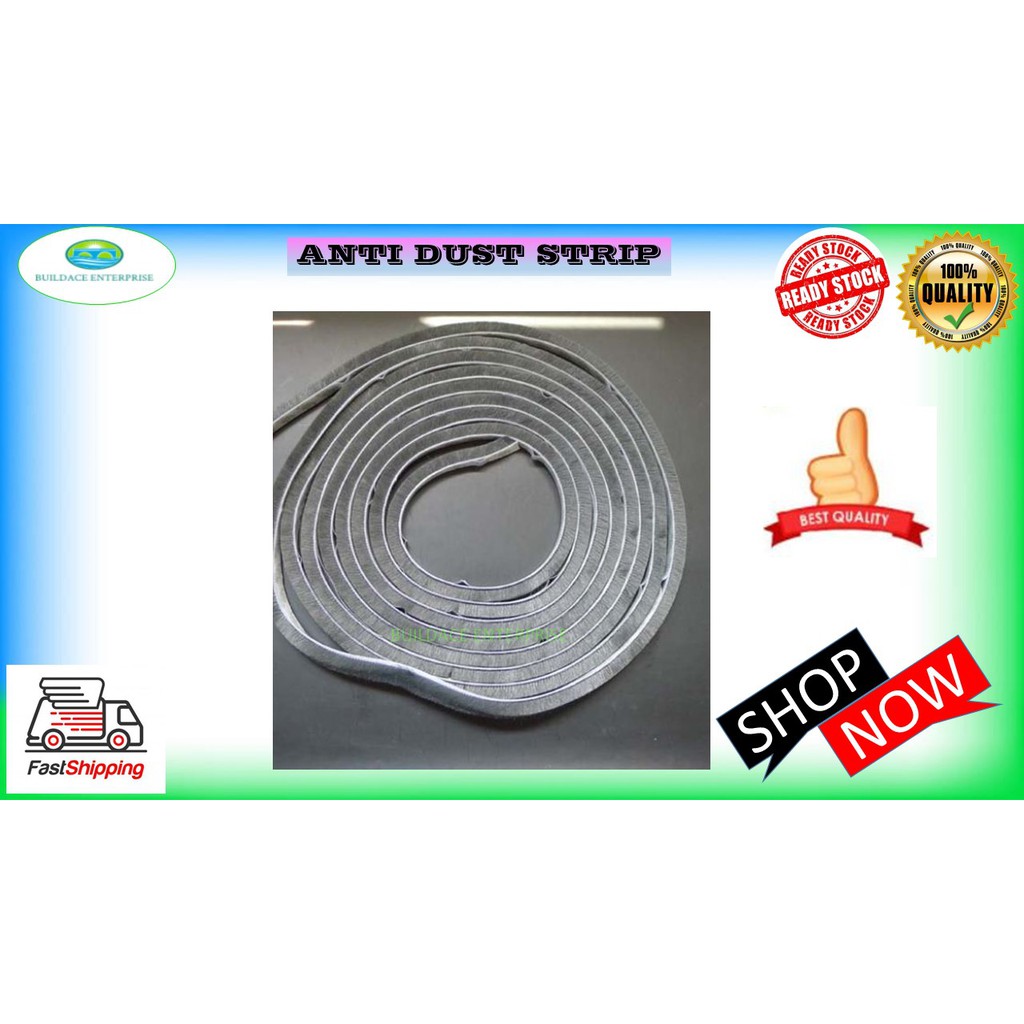 ANTI DUST STRIP GREY BLACK WHITE FOR ANTI JUMP SLIDING DOOR SLIP IN ...