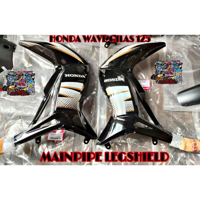 legshield mainpipe for Honda wave gilas alpha 125 sold as pair orig ...