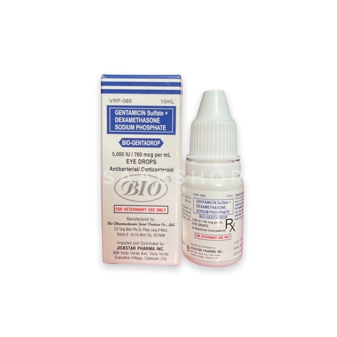 Bio-Gentadrop Gentamicin Sulfate Pet Eye Drops (10Ml) | Shopee Philippines