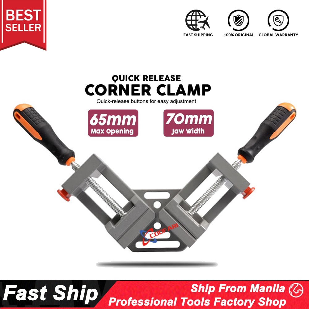 COOFARI Double Handle 90 Degree Jaw Right Angle Corner Clamp With Quick ...
