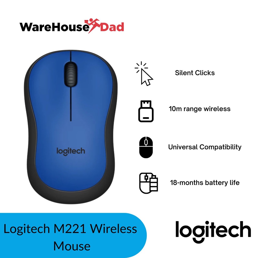 Logitech M221 Silent Wireless Mouse | Shopee Philippines